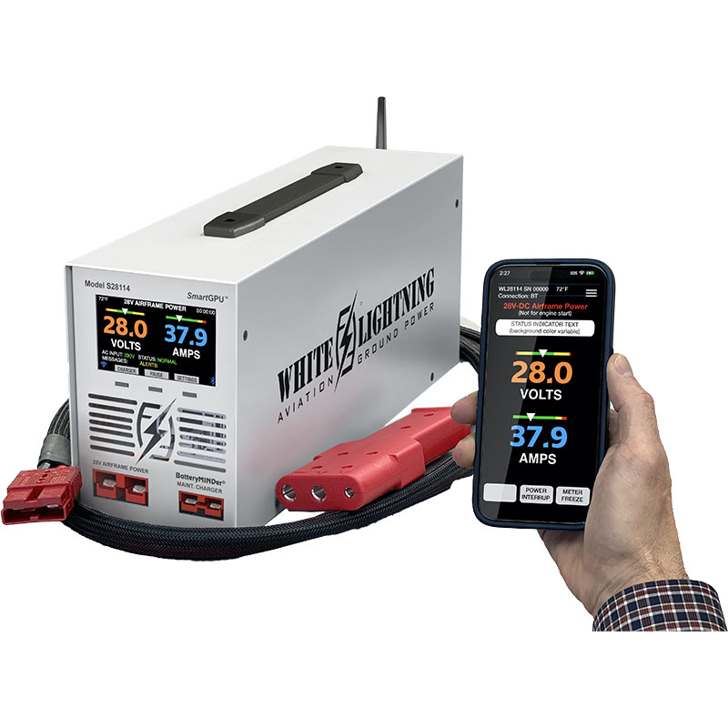 White Lightning 28-Volt SmartGPU™ General Aviation Ground Power Unit ...