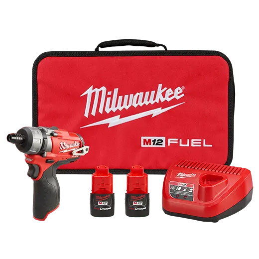 Milwaukee M12 Fuel 1 4 Hex 2 Speed Screwdriver Kit 2402 22