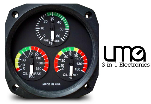 UMA 3 In 1 Electronic Instrument | Aircraft Spruce Australia
