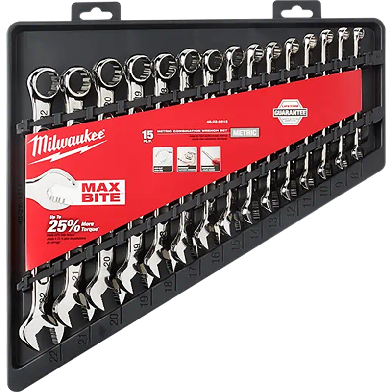 Milwaukee 15Pc Combination Wrench Set Metric 48 22 9515 Aircraft Spruce Australia