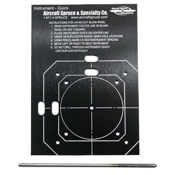 Instrument Panel Layout Template | Aircraft Spruce Australia
