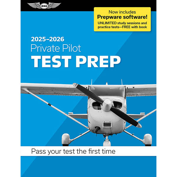 ASA Test Prep 2025-2026: Private Pilot Test Prep With Prepware Software ...