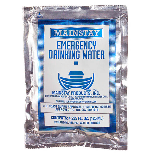 Emergency Water Packets | Aircraft Spruce Australia