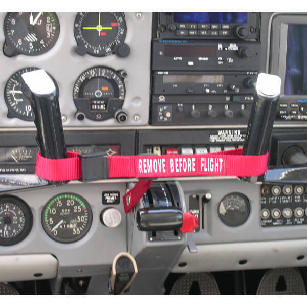 Remove Before Flight Airplane Control Lock For Mooney | Aircraft Spruce ...