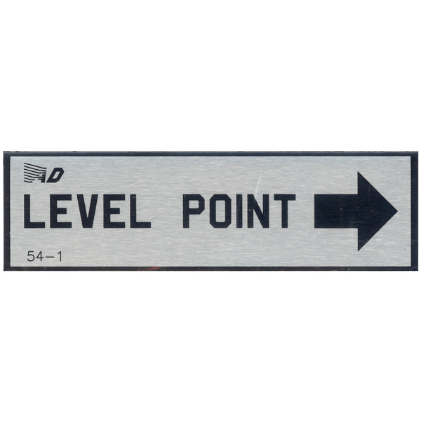 Level Point Placard | Aircraft Spruce Australia