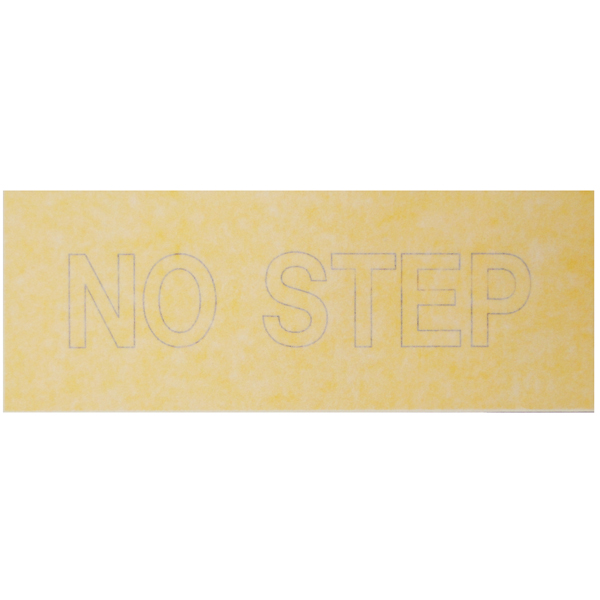 'No Step' Die-Cut One Piece Stencil | Aircraft Spruce Australia