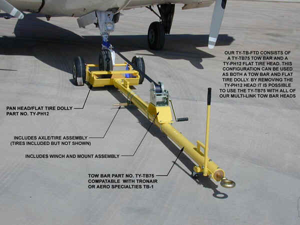 Brackett Multi-Link Flat Tire Dolly | Aircraft Spruce Australia