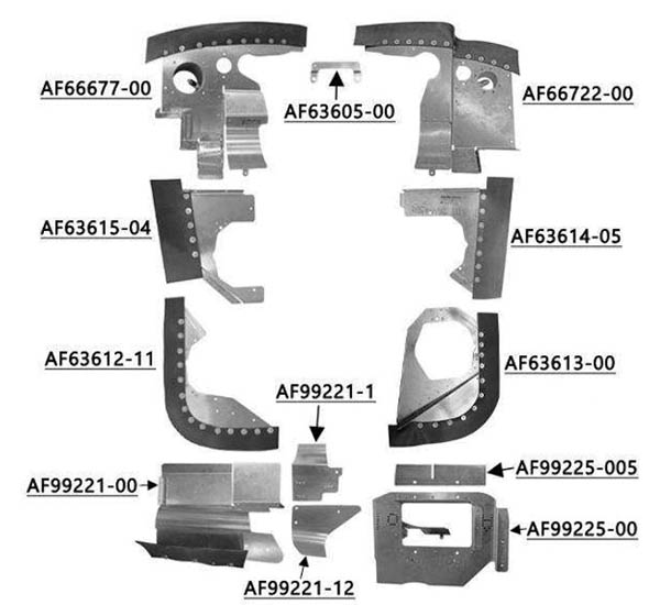 Airforms Inc. Engine Baffle Kit Bare Cowl Saver - PA28140-71577BRCS ...